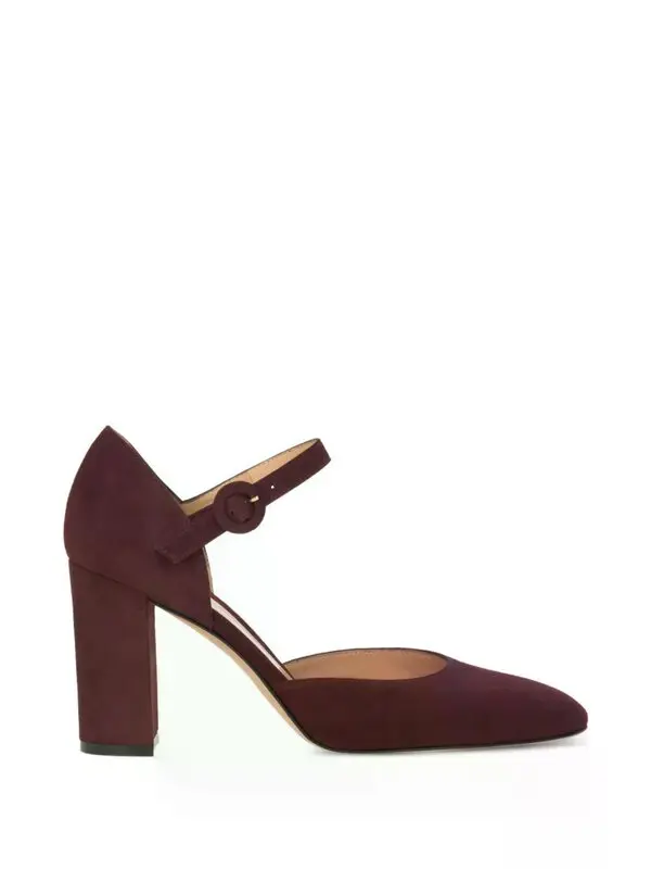 GIANVITO ROSSI Suede Block-heel Pumps
