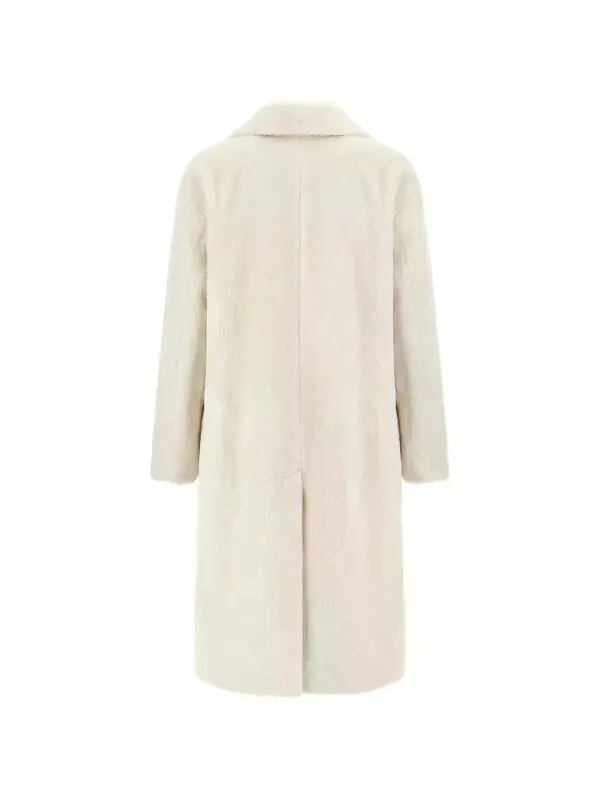 Peserico Faux-fur Single-breasted Coat