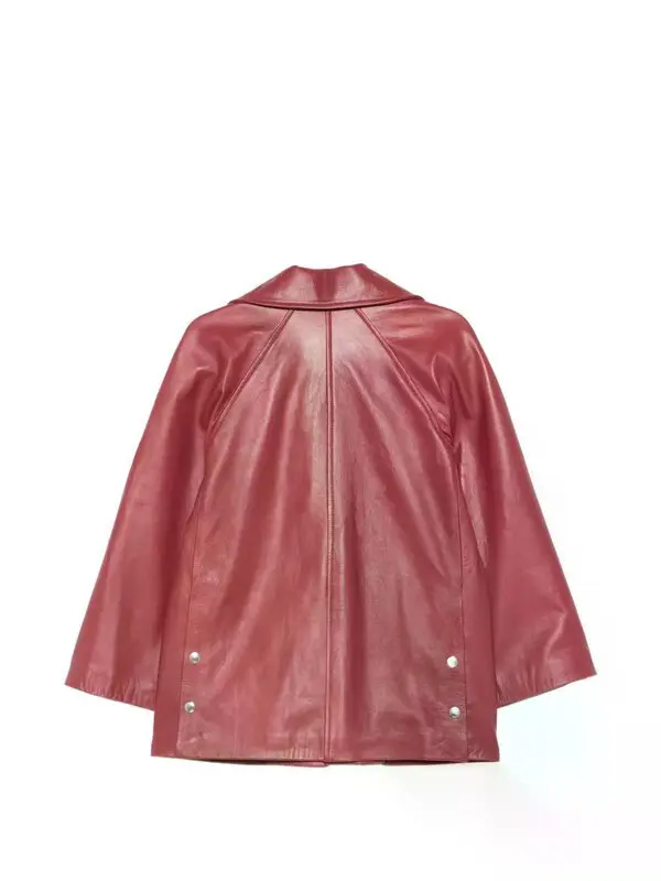 Liviana Conti Zip-up Leather Coat