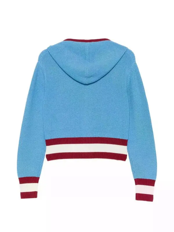 Iceberg Logo-patch Zip-up Hoodie