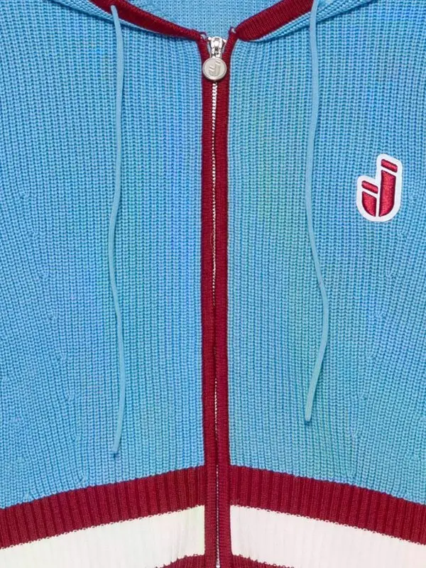 Iceberg Logo-patch Zip-up Hoodie