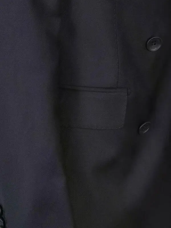 Tagliatore Double-breasted Peaked-lapel Jacket - Blue