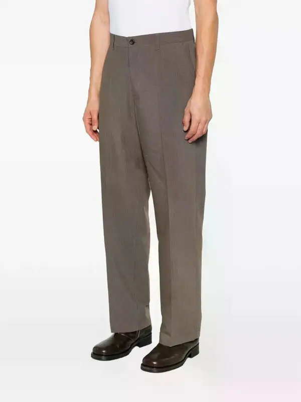 LES DEUX Pressed-crease Straight-leg Trousers
