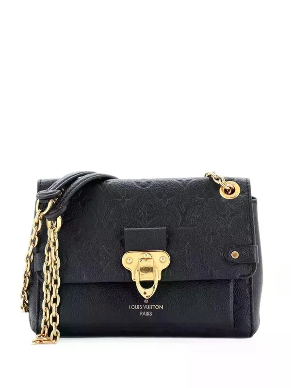 LOUIS VUITTON Vavin Handbag Monogram Empreinte Leather Bb Crossbody Bag - Black