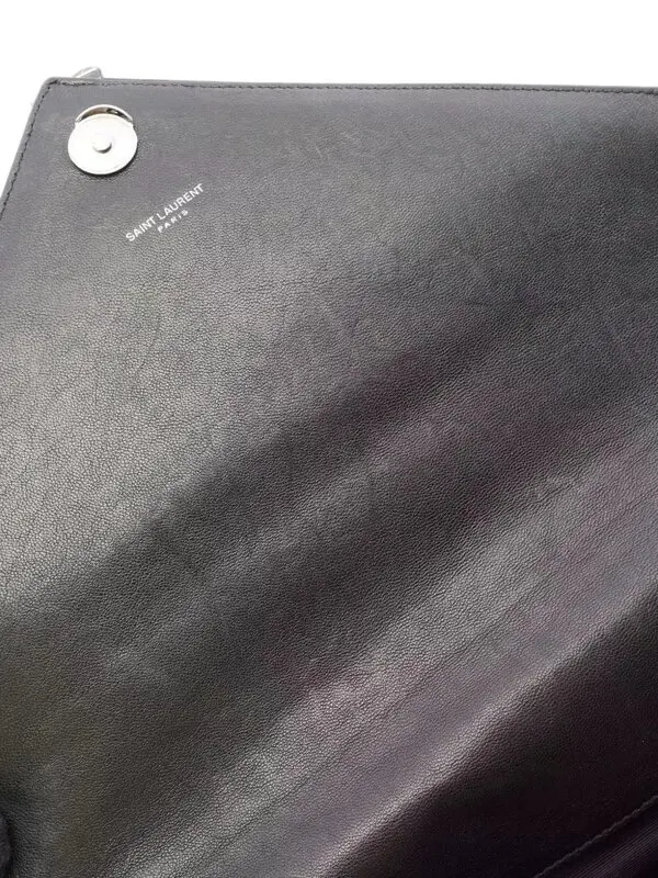 Saint Laurent 2000s Monogram Leather Tote Bag