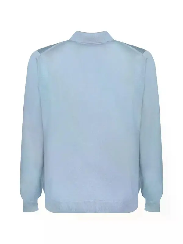 DELL'OGLIO Quarter-zip Knitted Polo Shirt