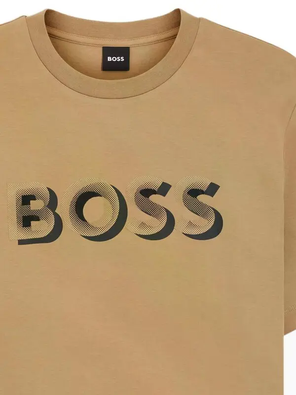 BOSS Logo-print Cotton T-shirt