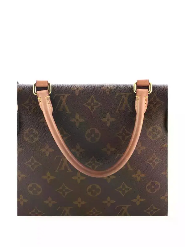 LOUIS VUITTON Marignan Handbag Monogram Canvas With Leather Shoulder Bag - Brown