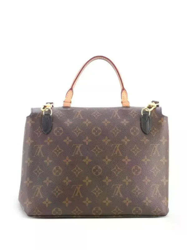 LOUIS VUITTON Marignan Handbag Monogram Canvas With Leather Shoulder Bag - Brown