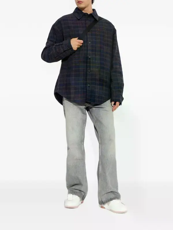 Off-White Check Flannel Padded Overshirt
