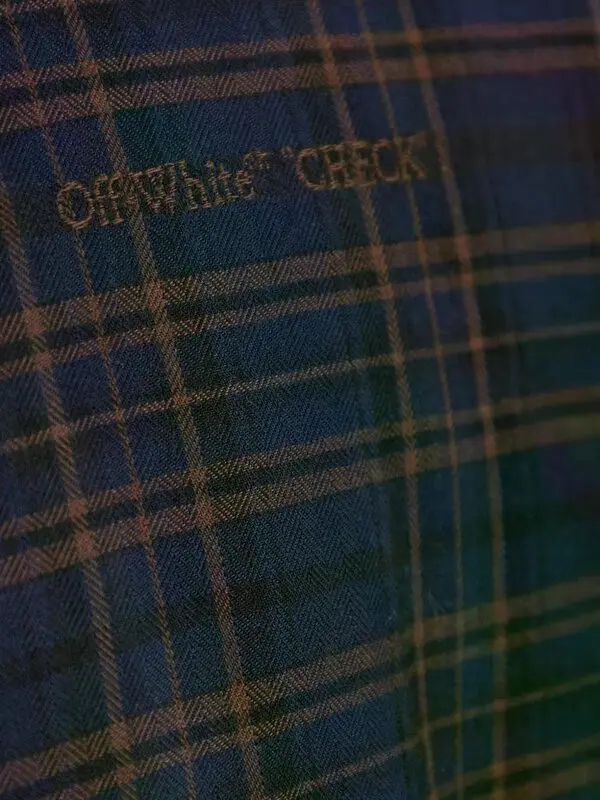 Off-White Check Flannel Padded Overshirt