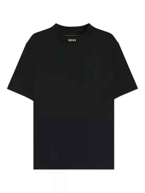 BOSS Mock-neck Cotton T-shirt