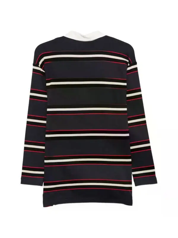 Iceberg Striped Logo-patch Polo Top