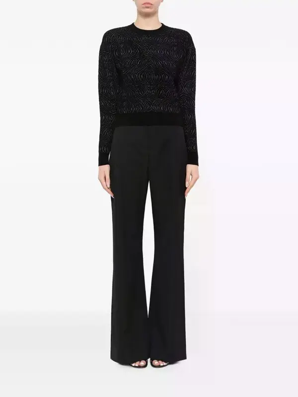 LANVIN Tiger-pattern Sweater - Black