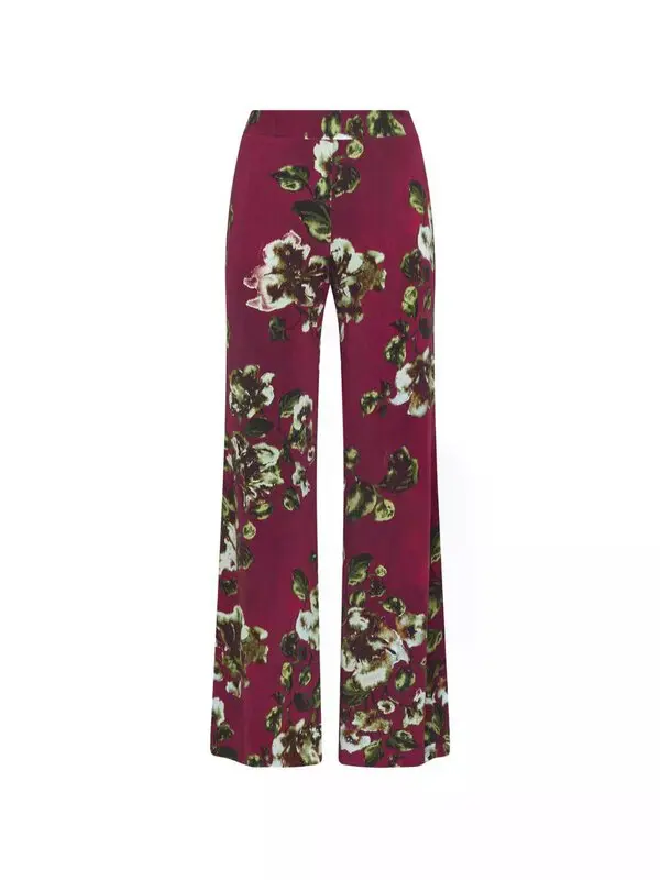 Malìparmi Frosted Blossom Wide-leg Trousers