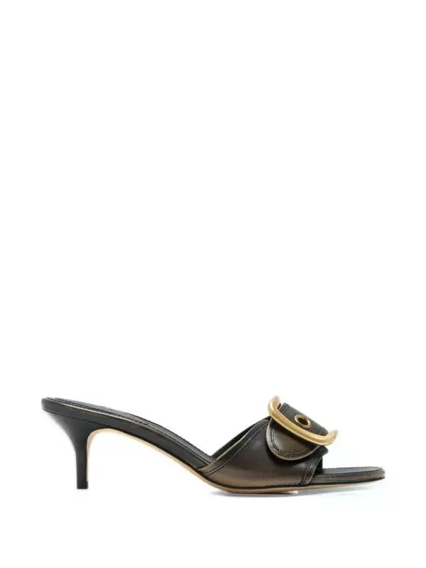 COACH Buckle-detail Leather Sandals - Red
