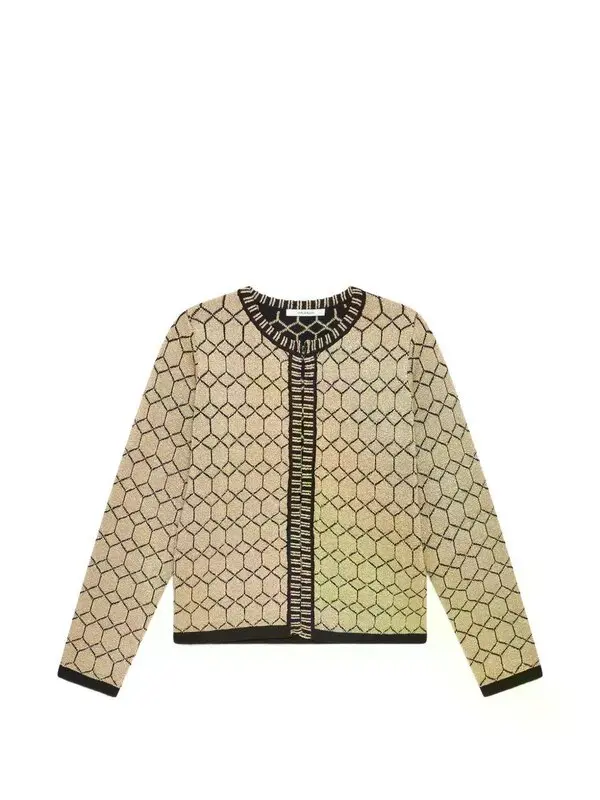 Malìparmi Jacquard Knitted Cardigan