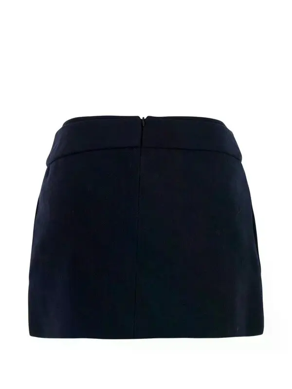 SHUSHU/TONG Bow-detail Wool Mini Skirt