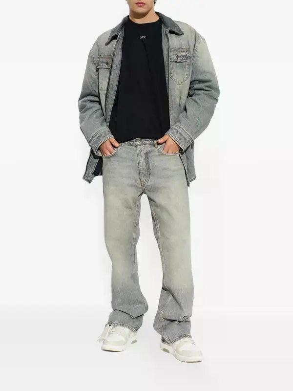 Off-White Bookish Workwear Denim Overshirt - Grey