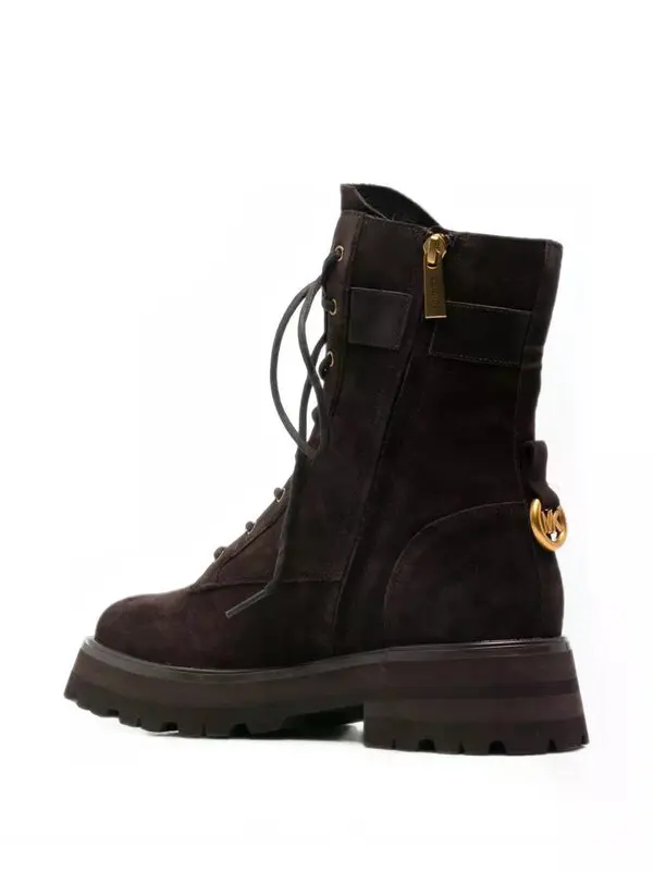 Michael Kors Caleb Suede Combat Boots