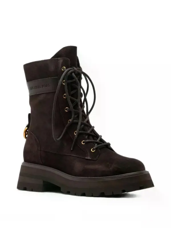 Michael Kors Caleb Suede Combat Boots