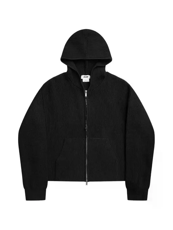 ALIS Ribbed-knit Hoodie