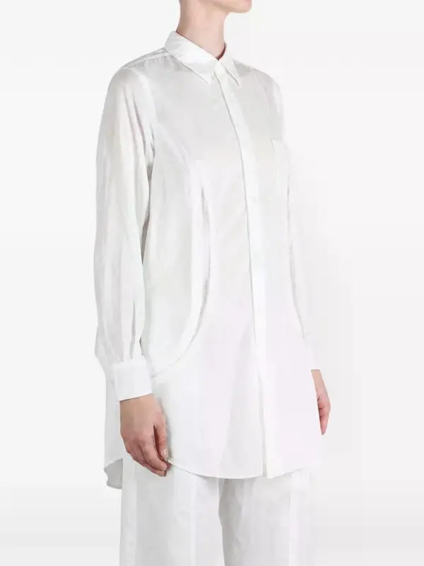 Comme Des Garçons Layered-panel Long-sleeve Shirt