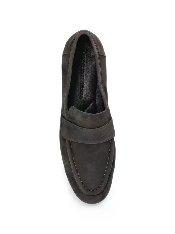 BLACK SUEDE STUDIO Arrow Suede Loafers