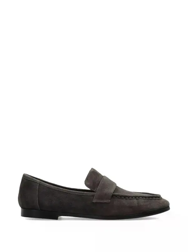 BLACK SUEDE STUDIO Arrow Suede Loafers - Grey