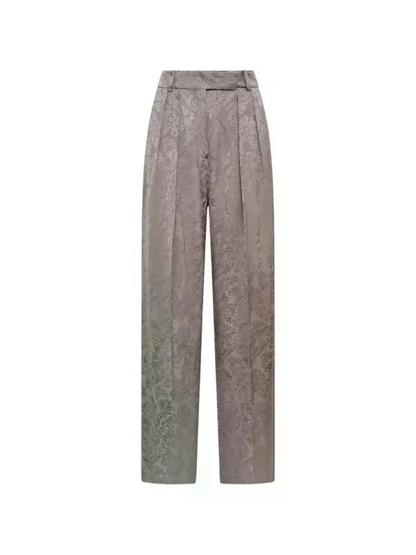 Malìparmi Damask-jacquard Straight-leg Trousers