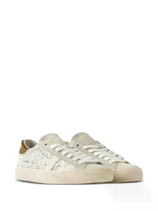 D.a.t.e. Hill Glitter-embellished Panelled Sneakers