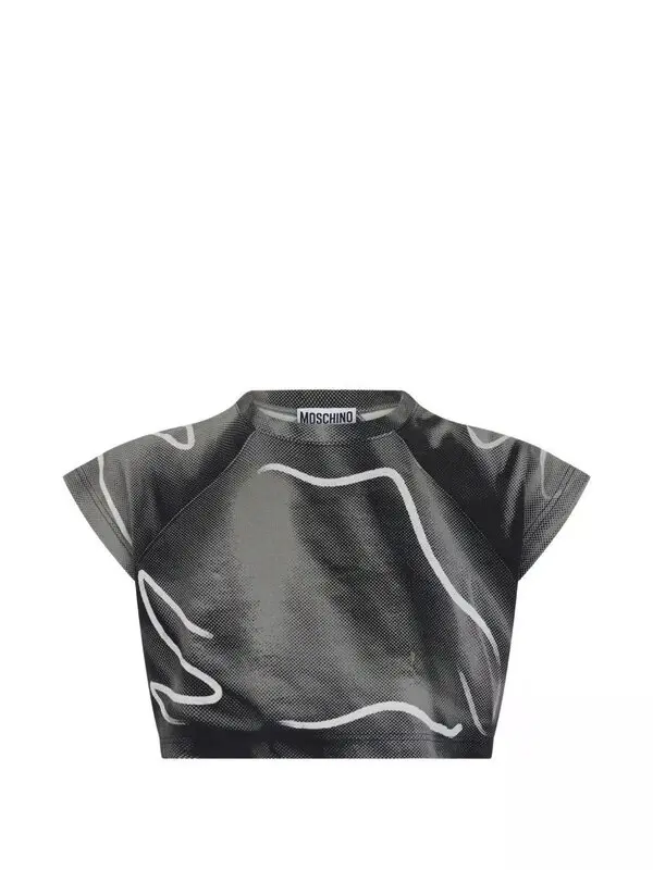 Moschino Graphic-print Cropped T-shirt