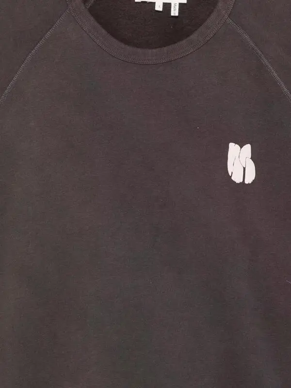 Ba&sh Logo-print Raglan-sleeve Sweatshirt