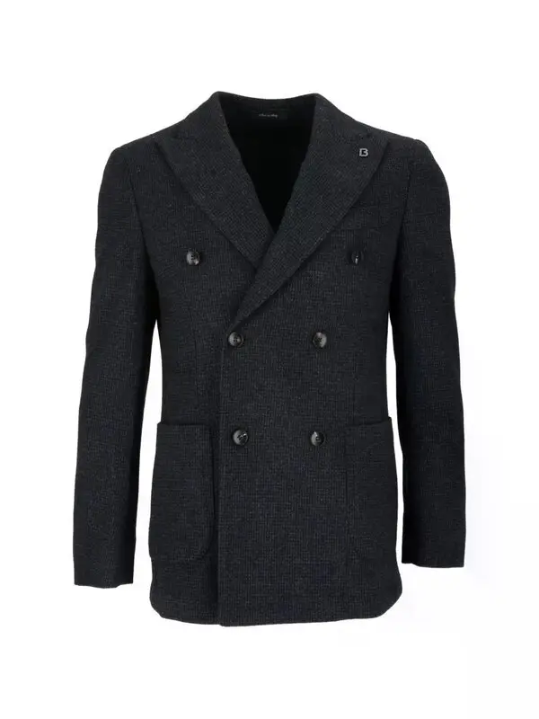 BRERA Double-breasted Textured Blazer