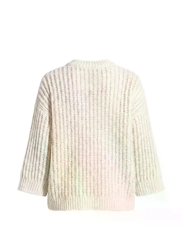 Peserico Chunky-knit Three-quarter Sleeve Sweater