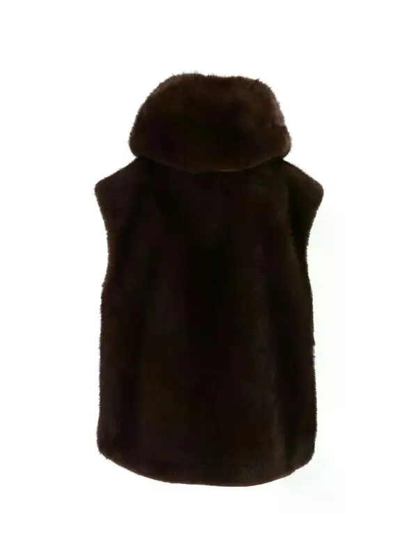 BULLY Faux-fur Hooded Gilet