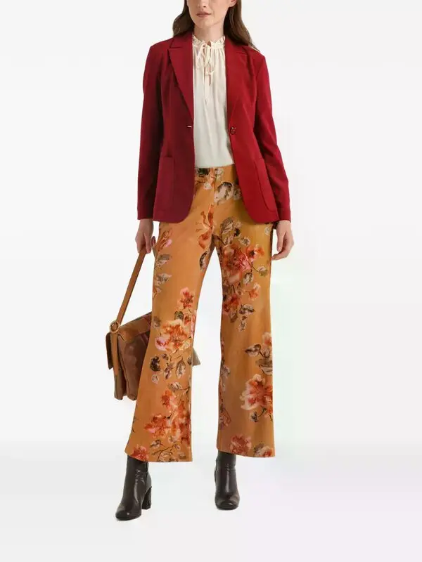 Malìparmi Frosted Blossom Flared Trousers