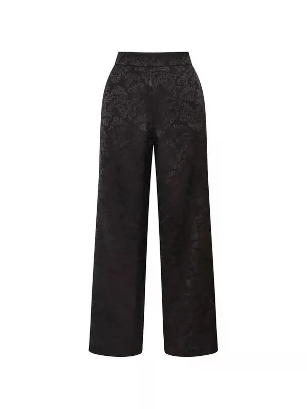Malìparmi Damask-jacquard Flared Trousers