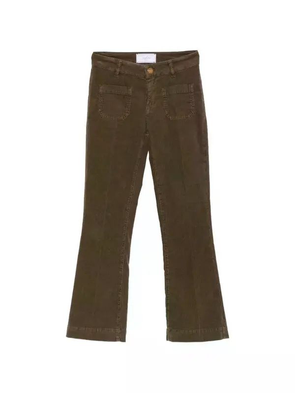 Seafarer Corduroy Flared Trousers - Brown