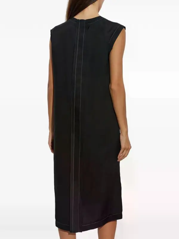 Marni Contrast-trim Sleeveless Midi Dress