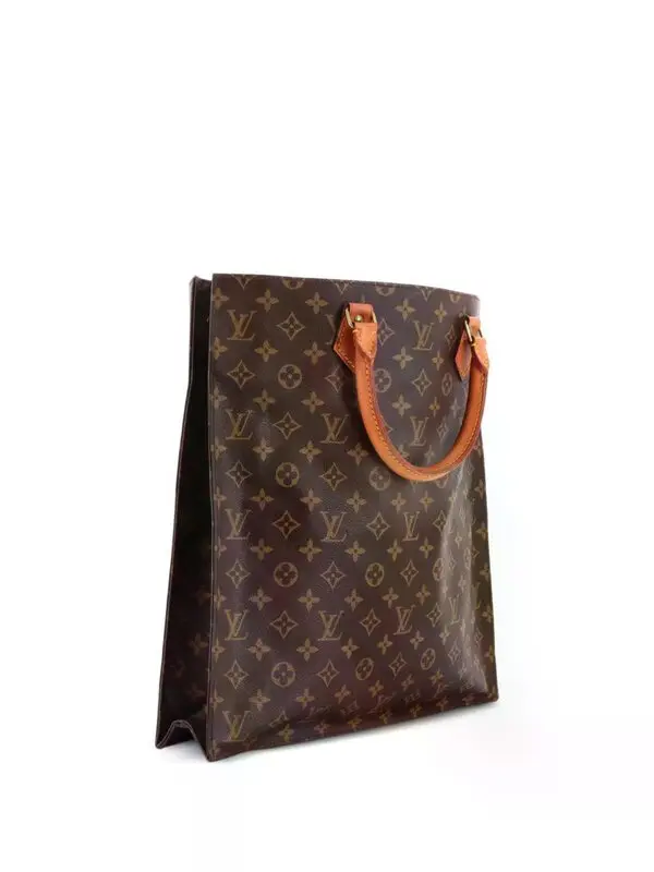 LOUIS VUITTON Vintage Sac Plat Bag Monogram Canvas Tote Bag