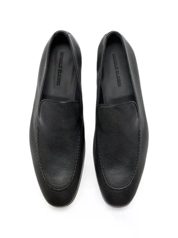 Manolo Blahnik Truro Leather Loafers