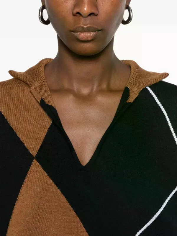 Max Mara Sala Argyle-pattern Sweater