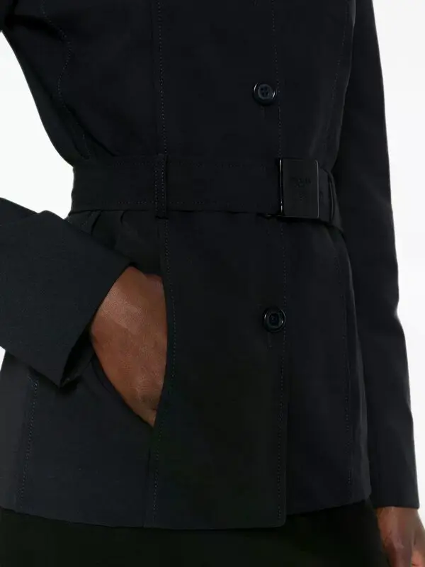 Prada 1990s Belted Jacket - Blue