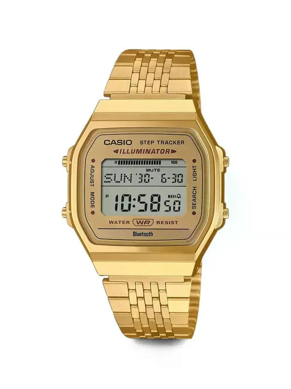 Casio Step Tracker 38mm Watch - Gold