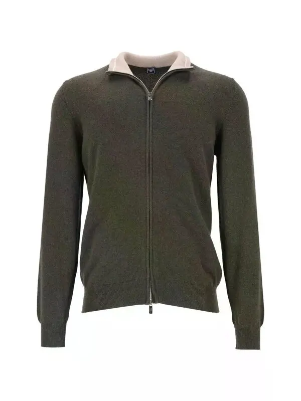 Fedeli Zip-up Cashmere Cardigan