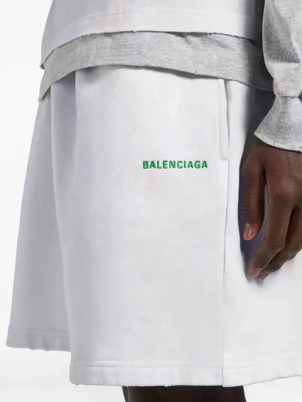 Balenciaga Logo-embroidered Shorts