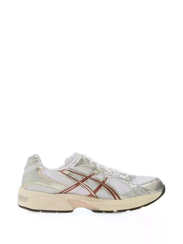 Asics Gel-1130 Mesh-panelled Metallic Sneakers - White