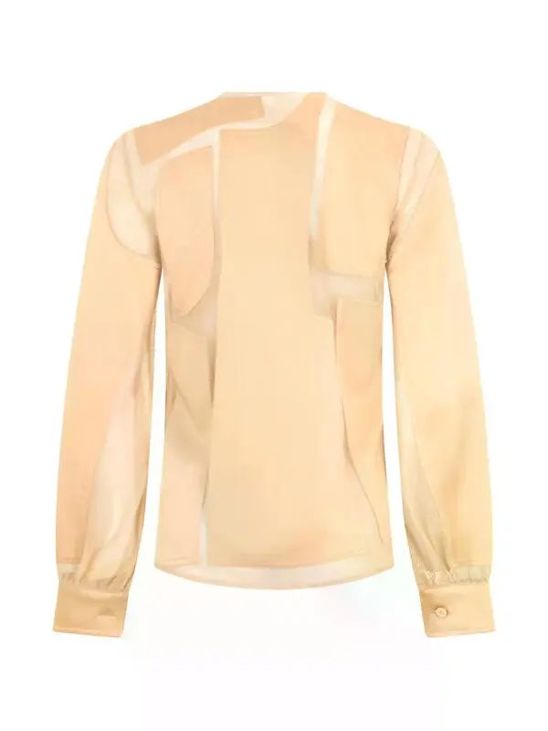 Moschino Mesh-panelled Long-sleeve Shirt