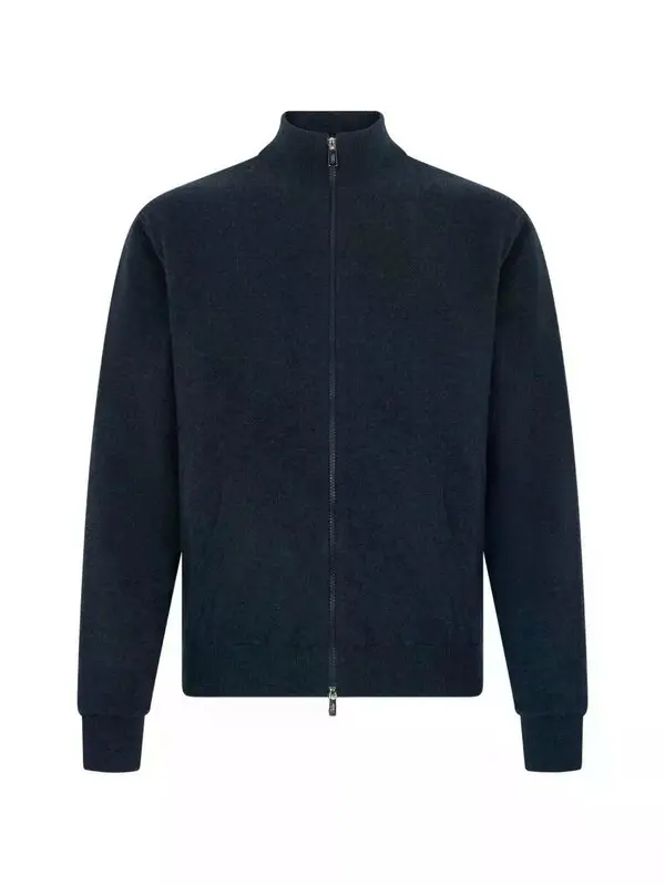 Fedeli High-neck Zip-up Cardigan